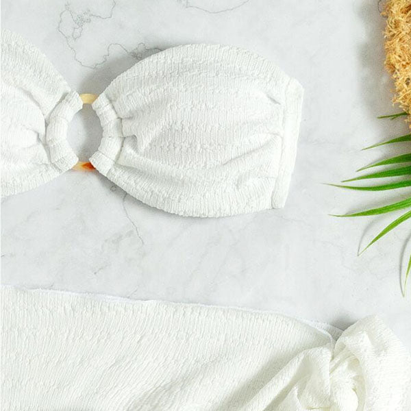 Tami Bandeau Style 3 Pc Bikini Set – The Wildflower Shop