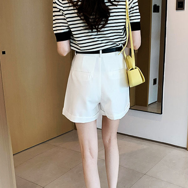 Krystal Elegant High Waisted Culotte Shorts – The Wildflower Shop